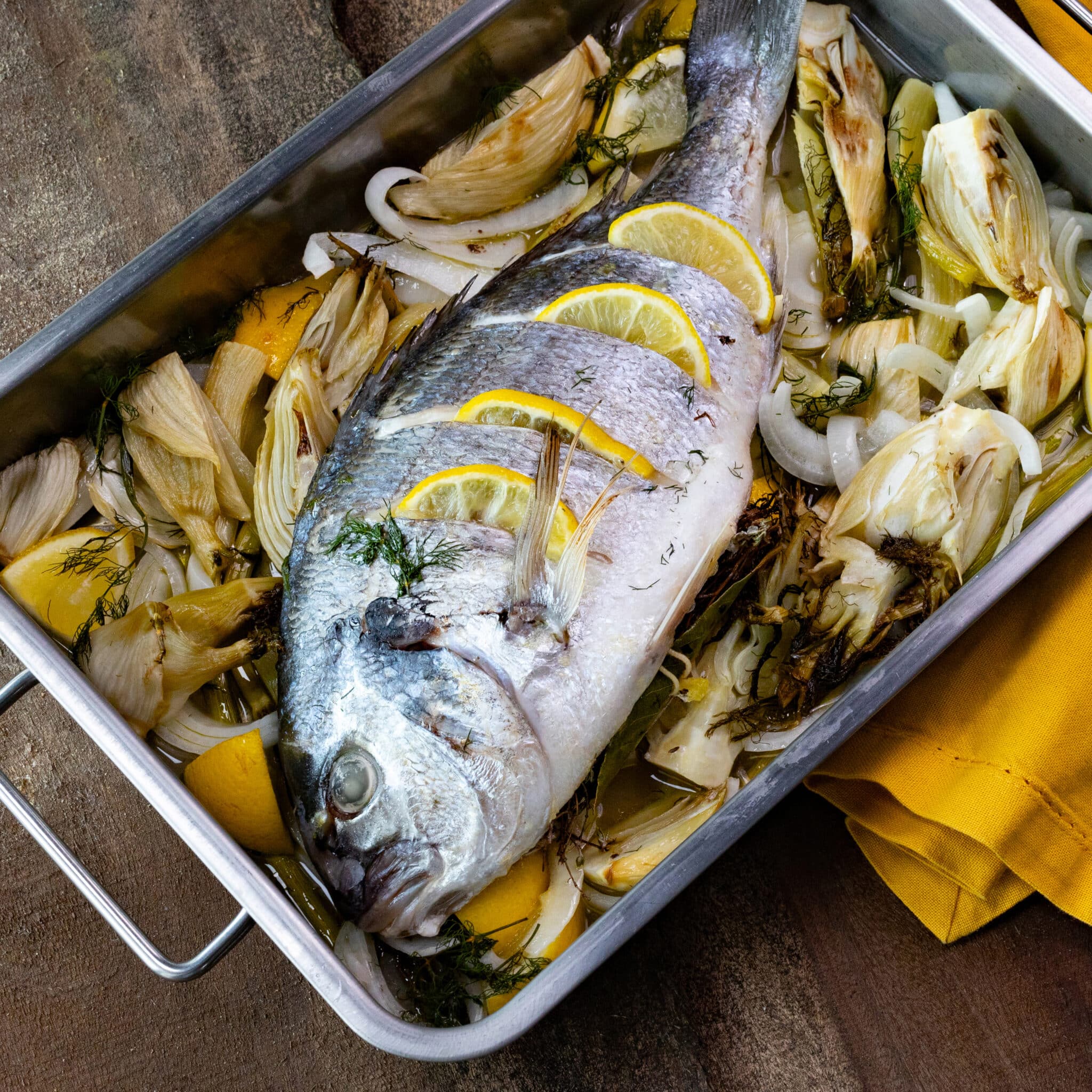 Recette Daurade portion fenouil et citron